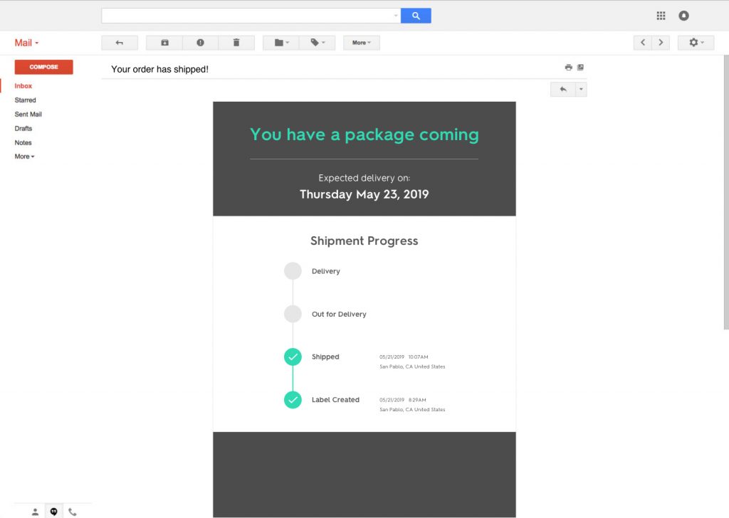 Shipping Confirmation Email Best Practices - Zembula